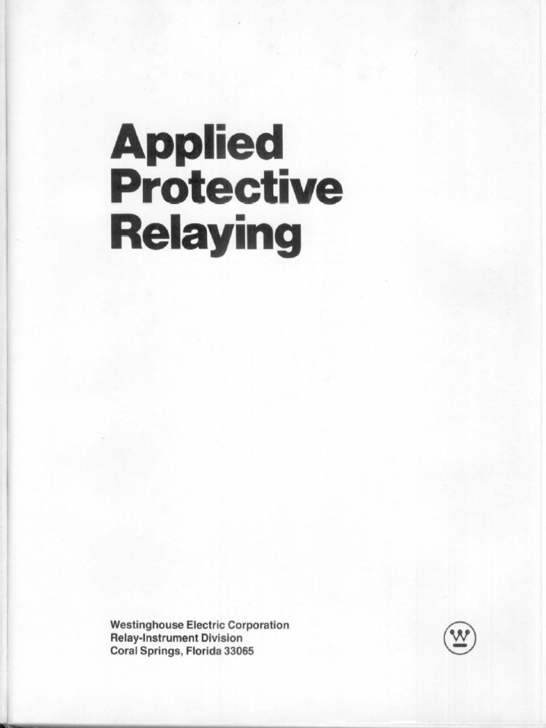 Applied Protective Relaying - Westinghouse PDF | PDF | Relay | Transformer