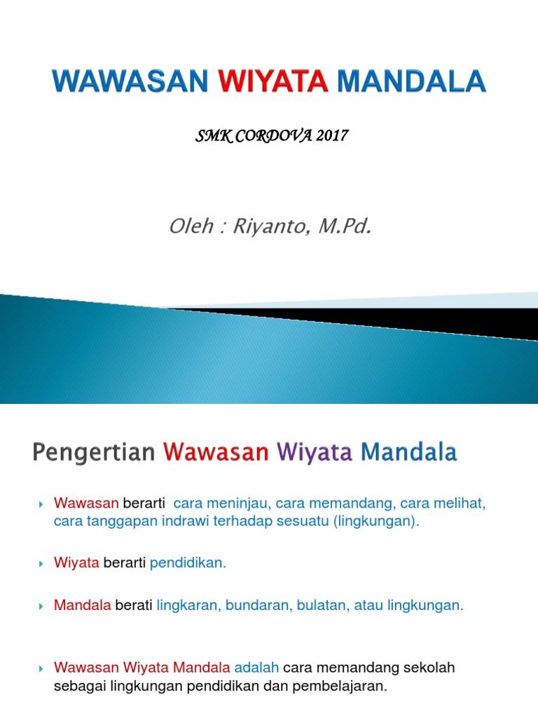 Wawasan Wiyata Mandala 10 K | PDF