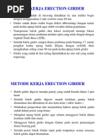 Metode Kerja Erection Girder.R1 | PDF
