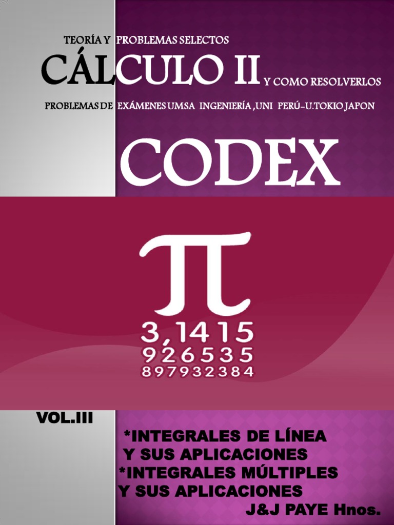 Calculo II Codex Tomo III Actualizado | PDF | Integral | Curva