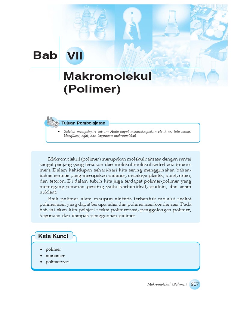 Bab 7 Makromolekul Polimer | PDF