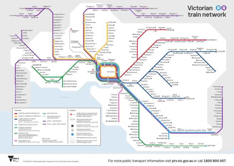 PTV Train-Network-Map 2017 PDF | PDF