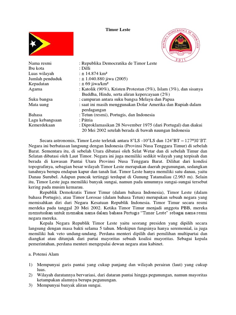 Timor Leste | PDF
