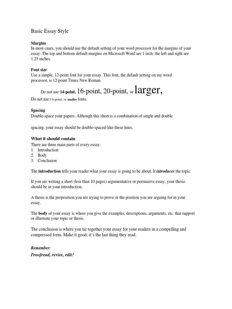 Essay Writing Tips | PDF