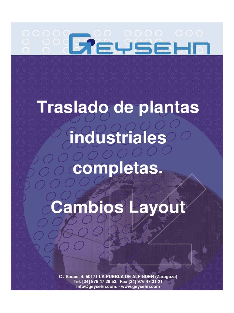 Proyectos Traslados. Cambios Layout | PDF | Ingeniería mecánica ...
