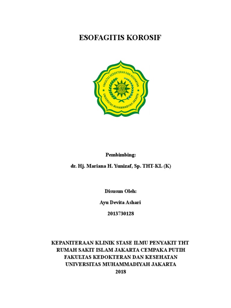 Esofagitis Korosif | PDF