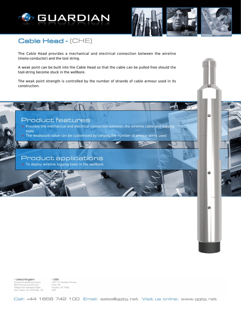 Wireline Cable Head Specifications | PDF | Technology & Engineering