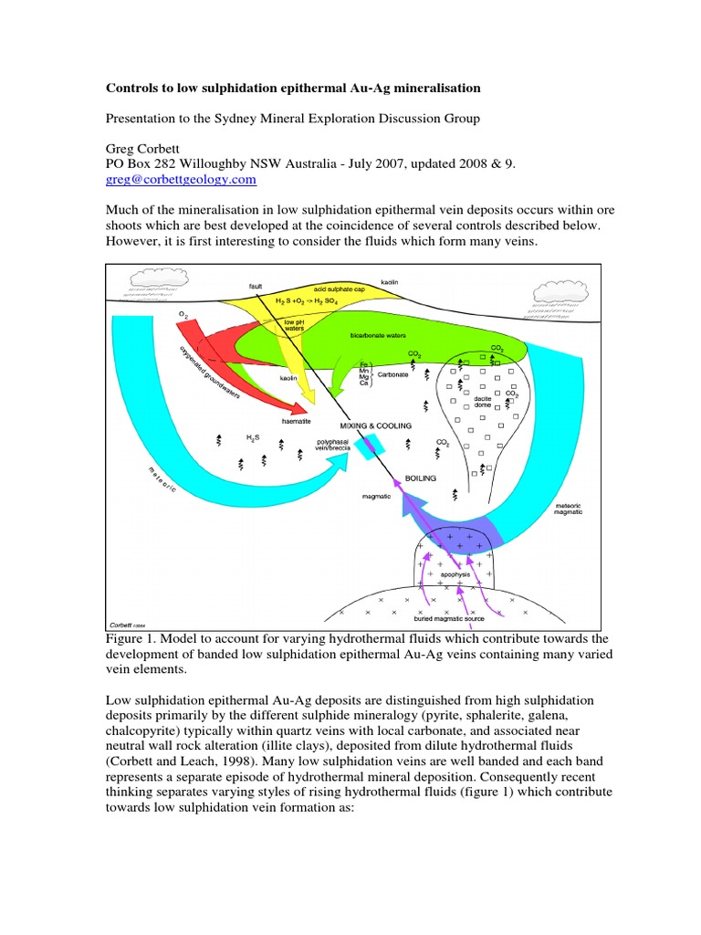 Controls To Low Sulphidation Epithermal Au 2009 | PDF | Fault (Geology ...