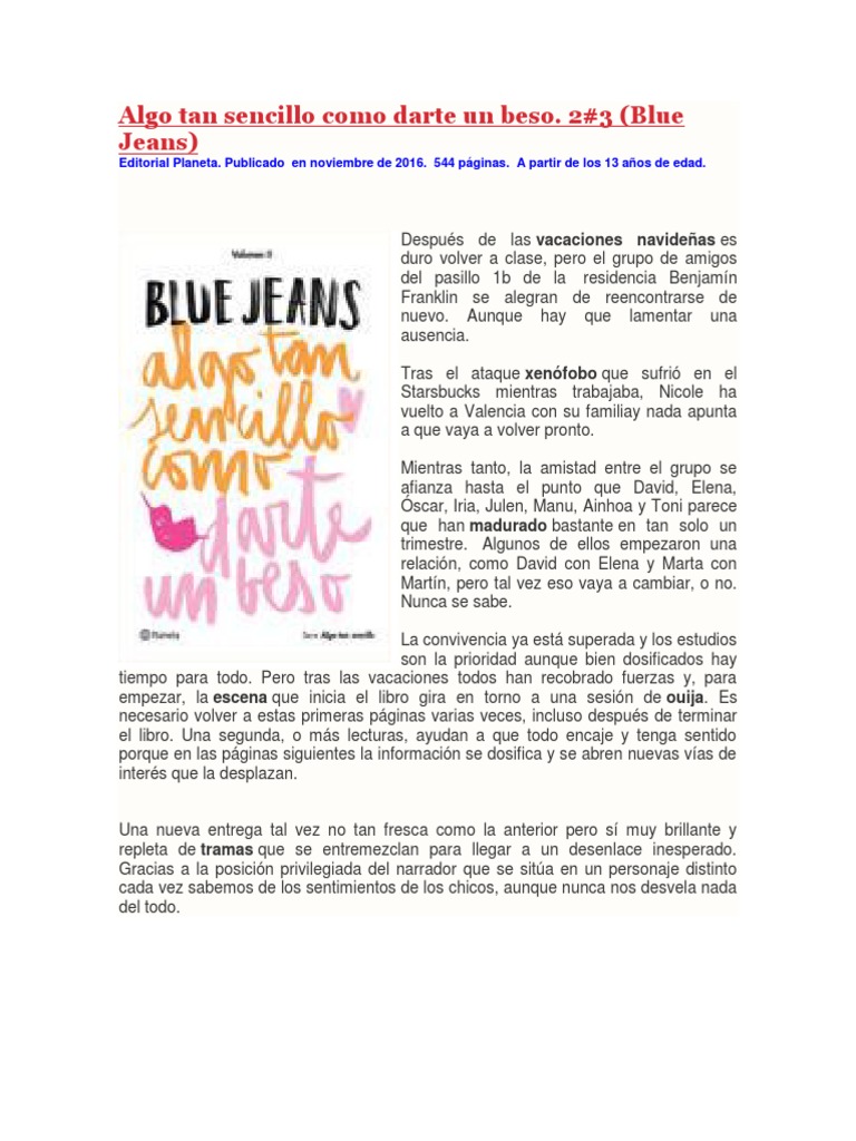 Algo Tan Sencillo Como Darte Un Beso. 2 | Descargar gratis PDF | Ocio