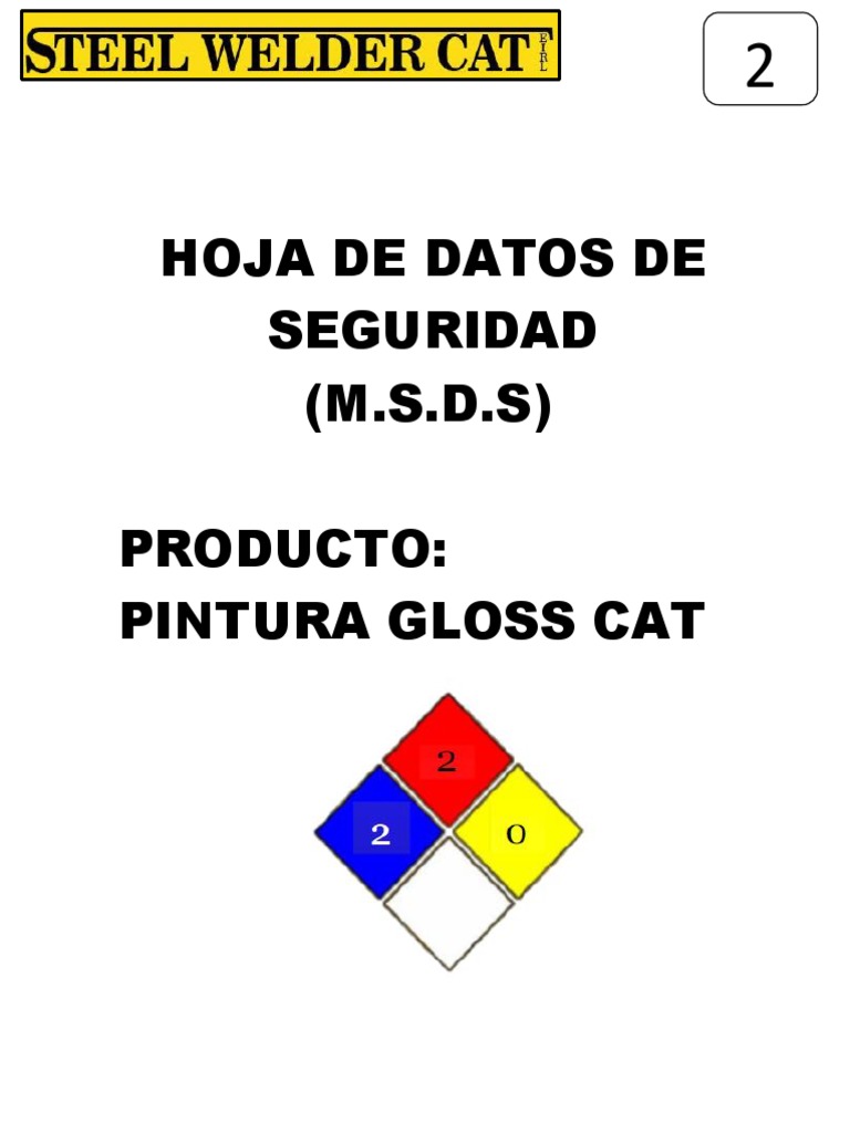 Formatos de Msds | PDF