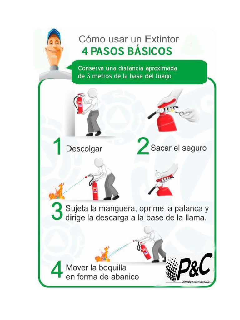 Pasos Básicos Par Usar Un Extintor | PDF