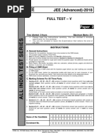 Fiitjee Phase Test | PDF | Gases | Numbers