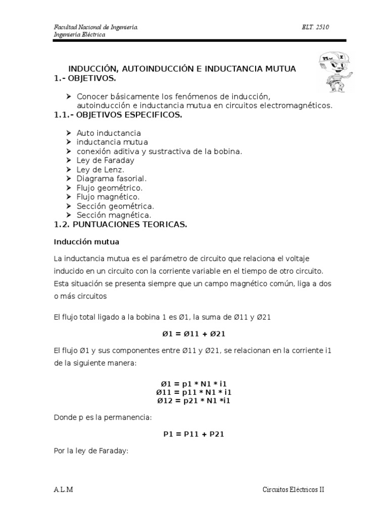 Inducción, Auto Inducción e Inductancia Mutua | PDF | Inductor ...