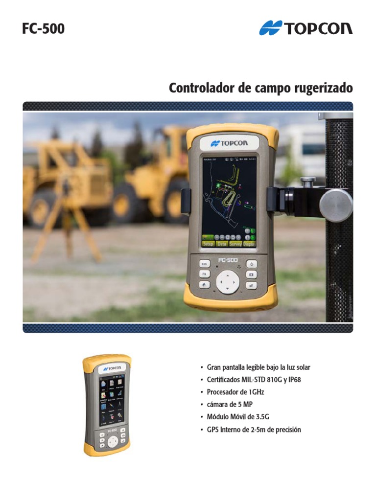 Topcon FC 500 | PDF | USB | Almacenamiento de datos de la computadora