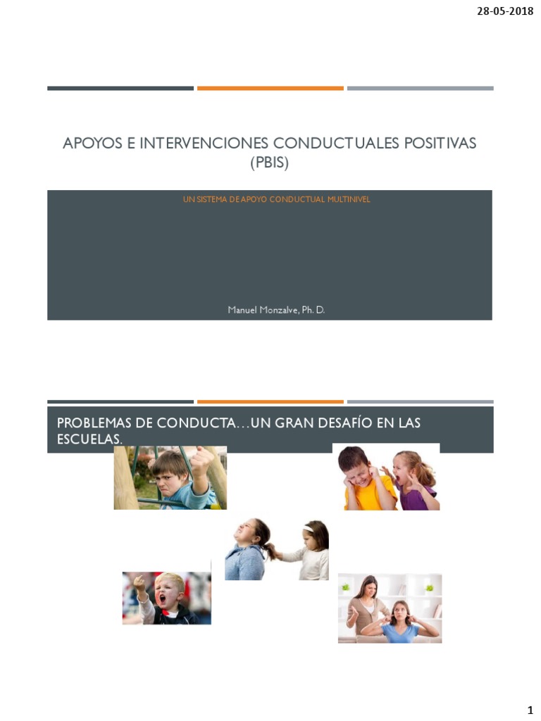 Sistema PBIS para Manejo Conductual Escolar | PDF | Maestros ...