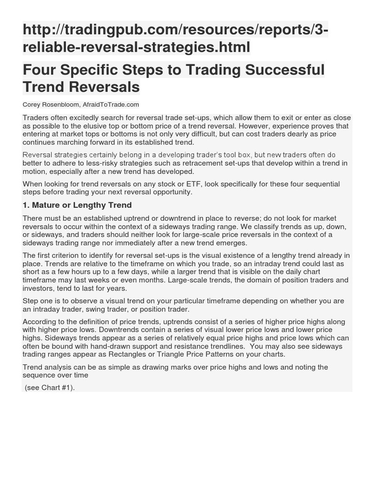 Four Successful Steps For Success in Trading | PDF | Market Trend | Day ...