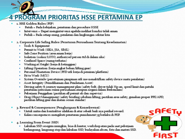 4 Program Prioritas Hsse | PDF