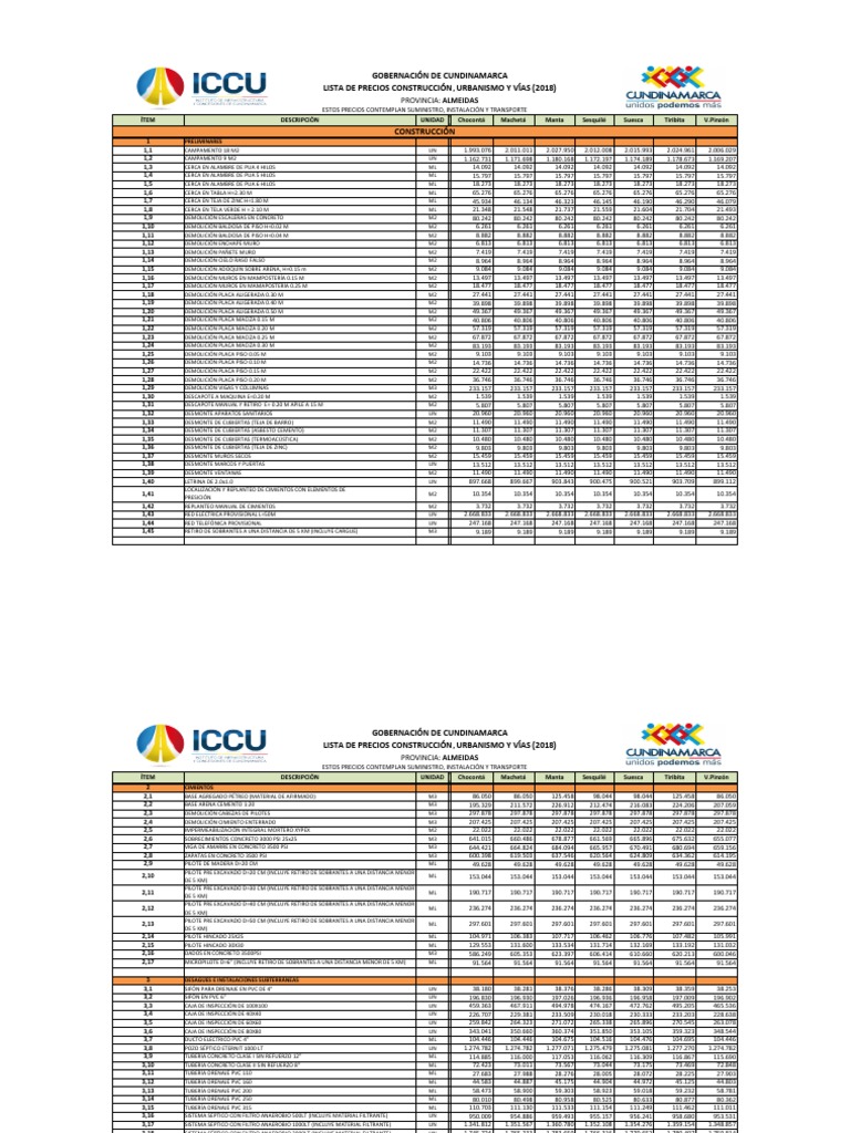 Lista de Precios Iccu 2018 PDF | PDF | Tecnología