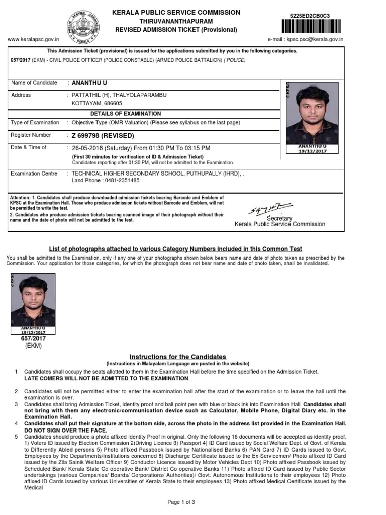 Police Constable | PDF | Identity Document | Government