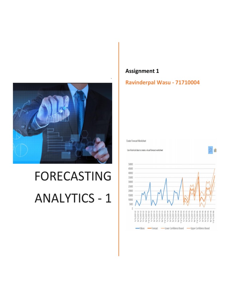 Forecasting Assignment1 Pdf Seasonality Forecasting