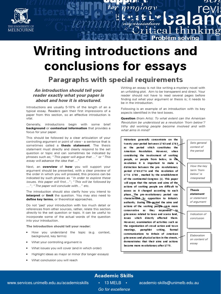 Crafting Effective Essay Introductions | PDF | Career & Growth | Philosophy