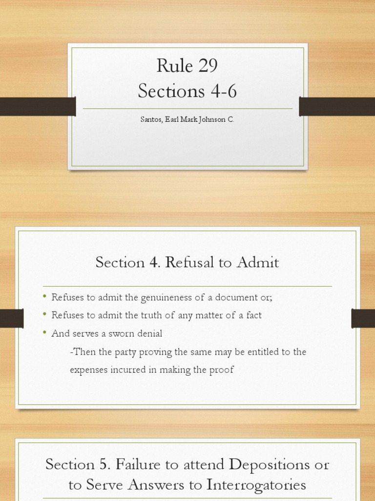 Analysis of Rules Regarding Failure to Answer Written Interrogatories ...