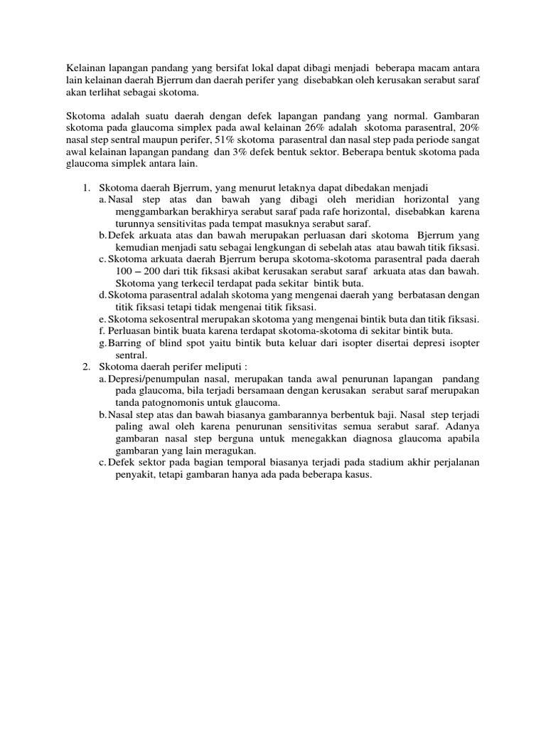 Result Visual Field Defect | PDF | Sains & Matematika