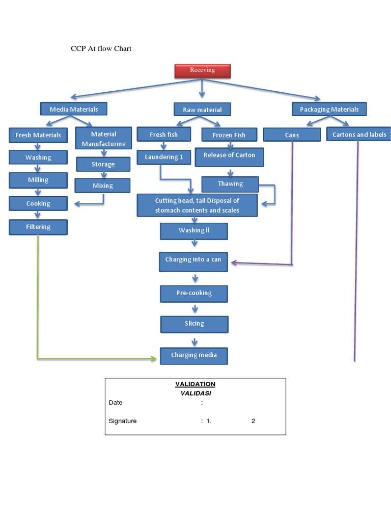 CCP Flow Chart for Food Processing | PDF