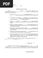 Sample Format of Affidavit (Tagalog) | PDF