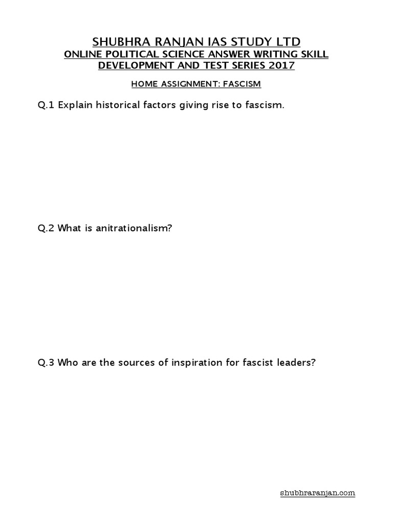 Fascism: Key Concepts and Analysis | PDF | Politics | Social Science