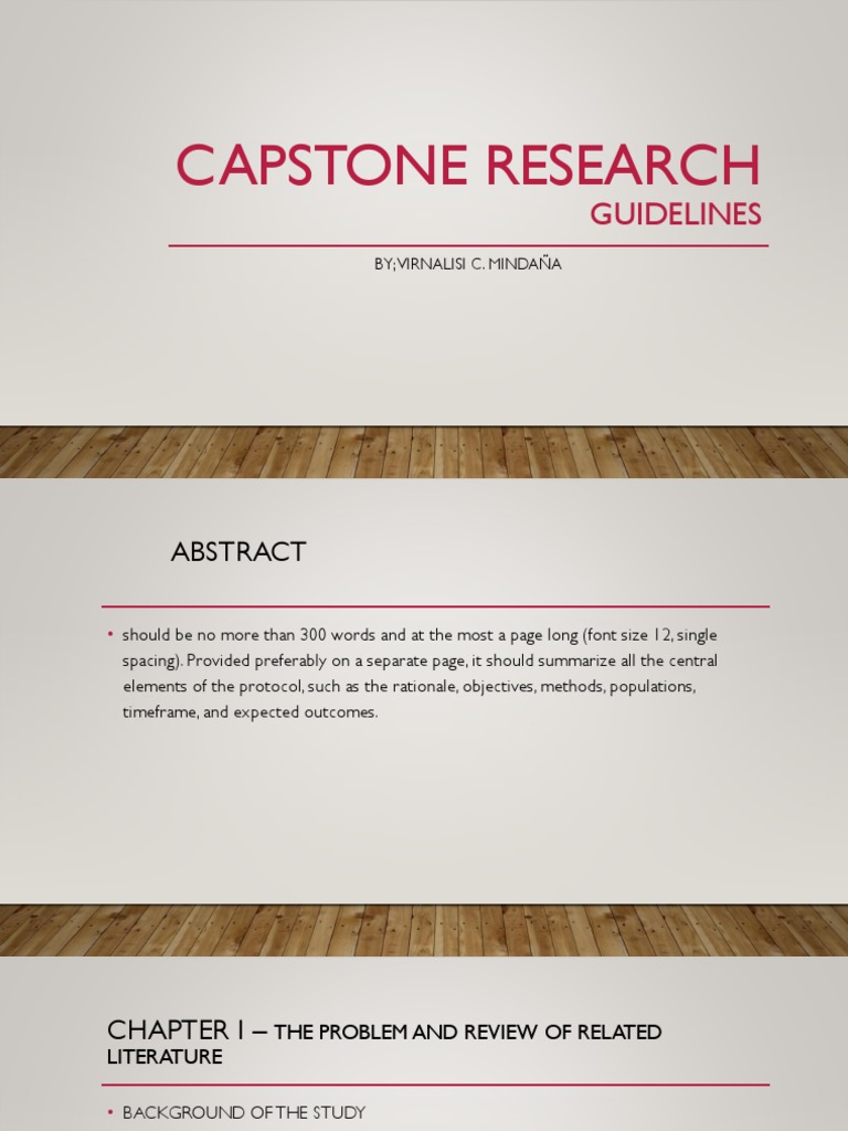 Capstone Research | PDF | Hypothesis | Science