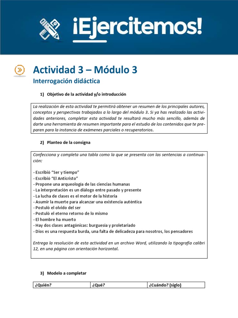 Actividad 3 M3 - Consigna PDF | PDF