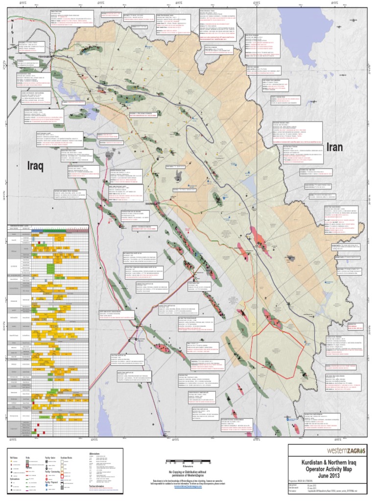 Iraqi Oil Fields Overview Map | PDF | Economic Paleontology ...