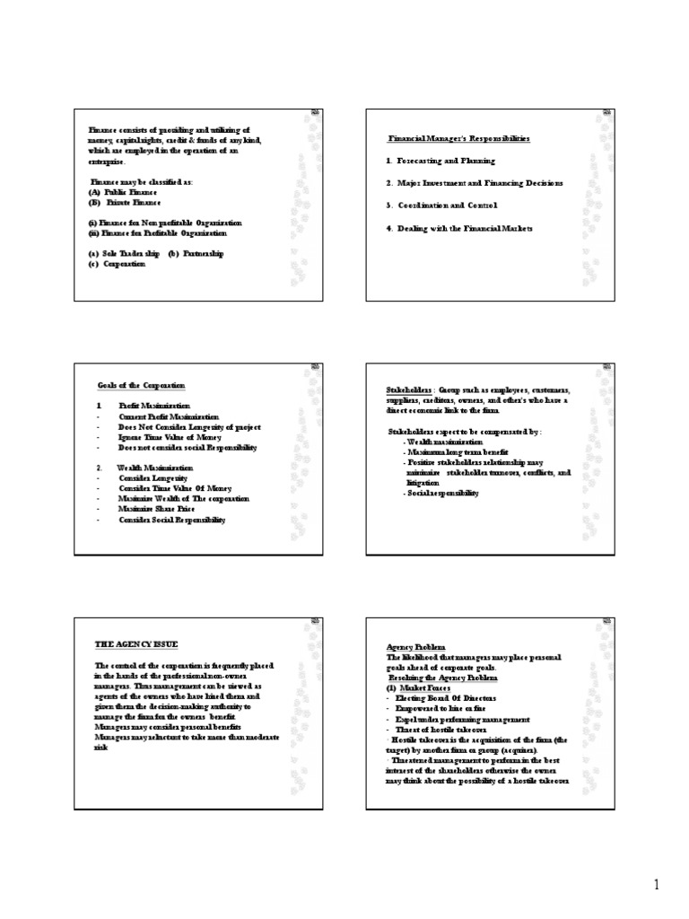 Introductory Finance | PDF | Stakeholder (Corporate) | Takeover
