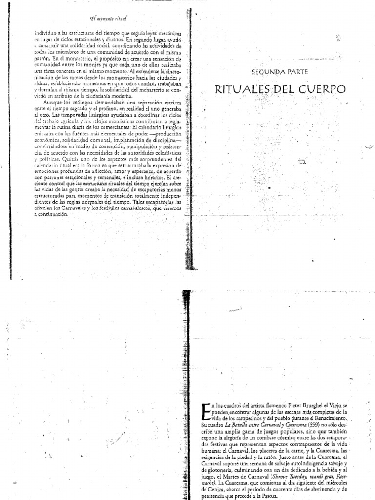 Edward Muir - Rituales Del Cuerpo | PDF