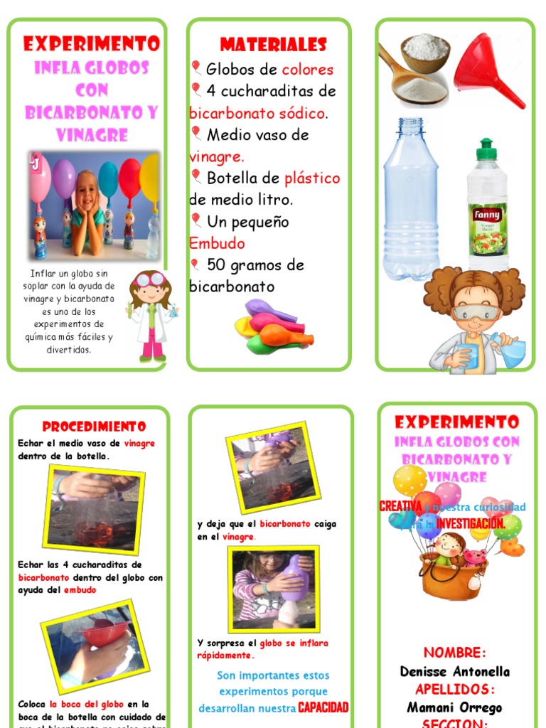 Triptico Experimento Inflaglobos | PDF