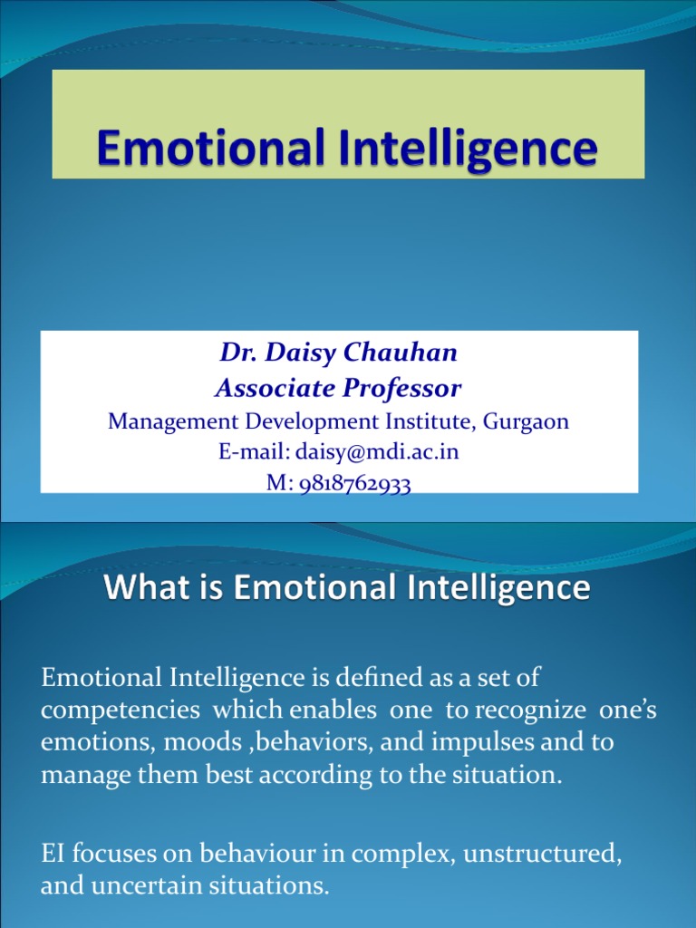 Emotional Intelligence.ppt | Emotional Intelligence | Empathy | Free 30 ...
