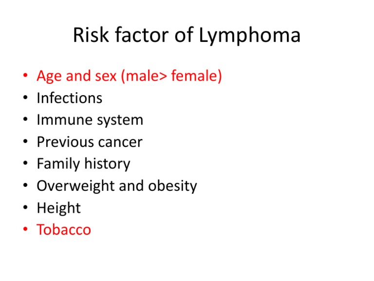 Lymphoma Risk Factors Explained | PDF