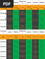 INSANITY Max 30 Workout Calendar | PDF | Physical Fitness | Physical ...