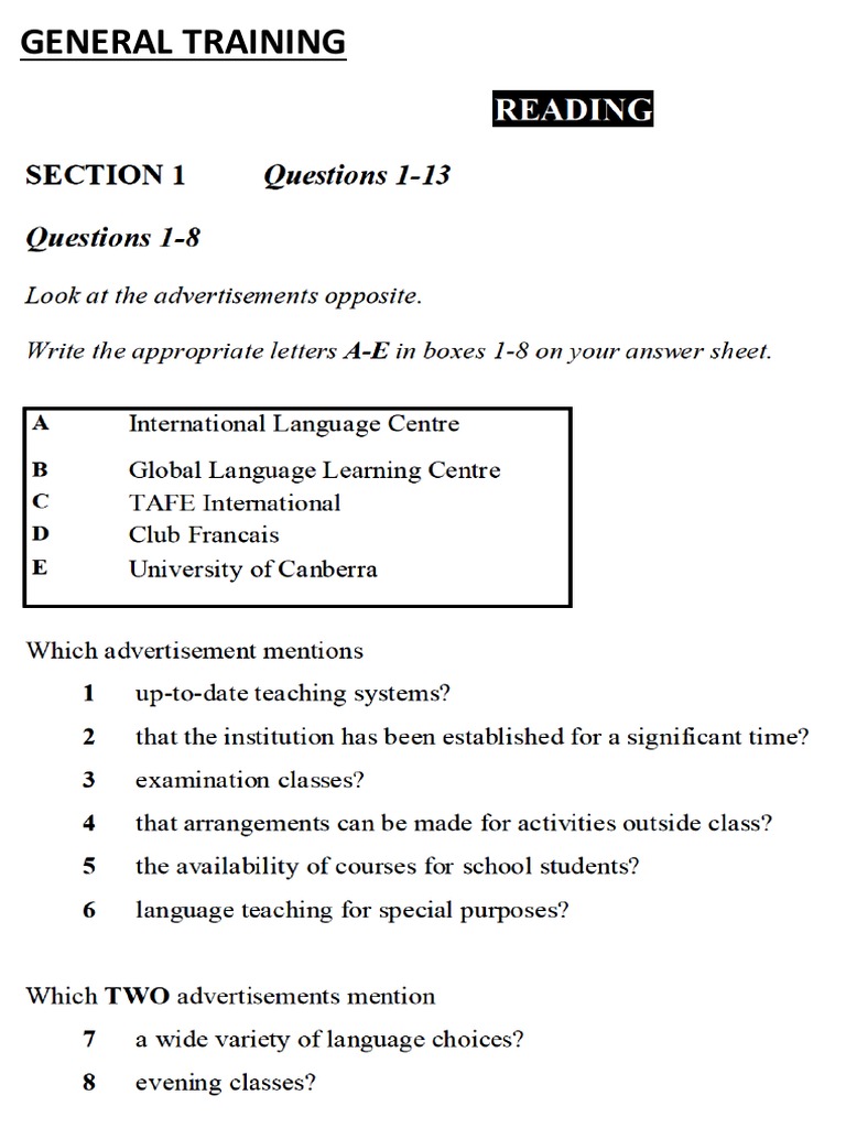 General Training | PDF