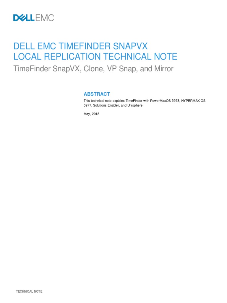 h13697 Emc Vmax3 Local Replication | PDF | Data Compression | Replication (Computing)