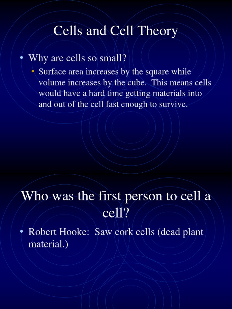Cell Theory Power Point | PDF