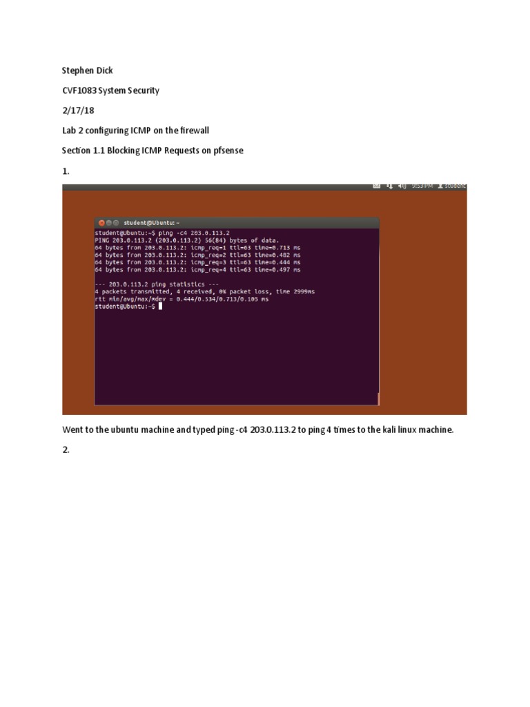 Configuring The Pfsense Firewall Pdf Firewall Computing Secure