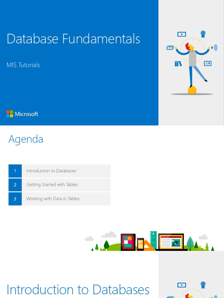 Database Fundamentals: MIS Tutorials | PDF | Relational Model | Databases