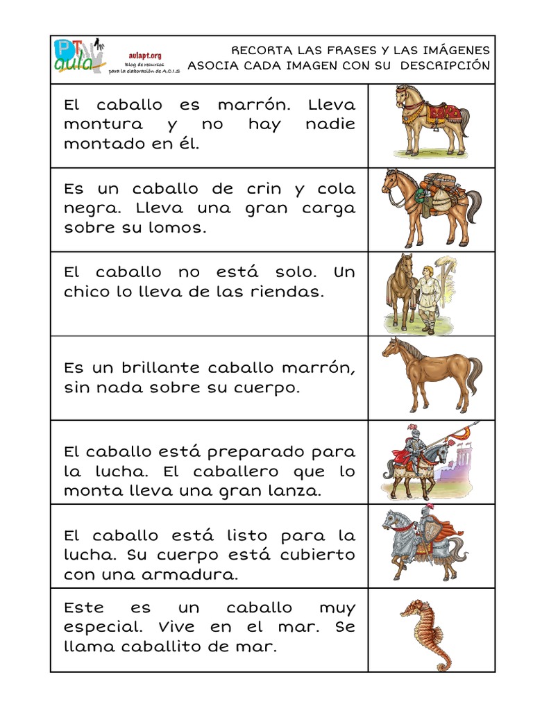 Comprensión Lectora CABALLOS PDF | PDF