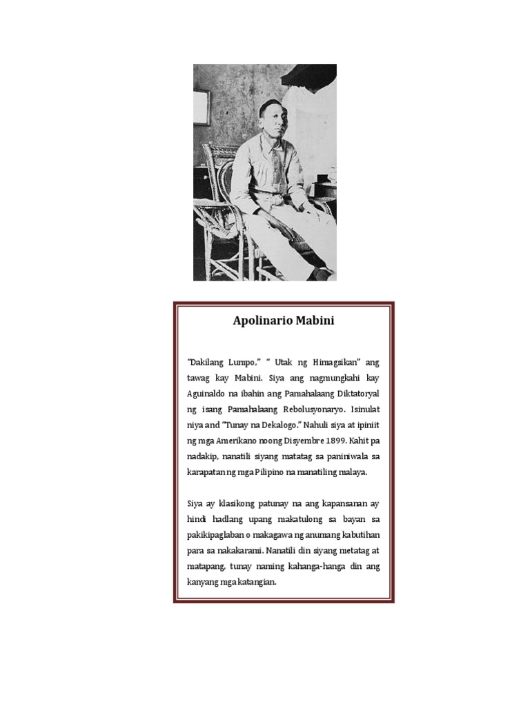 Mabini | PDF