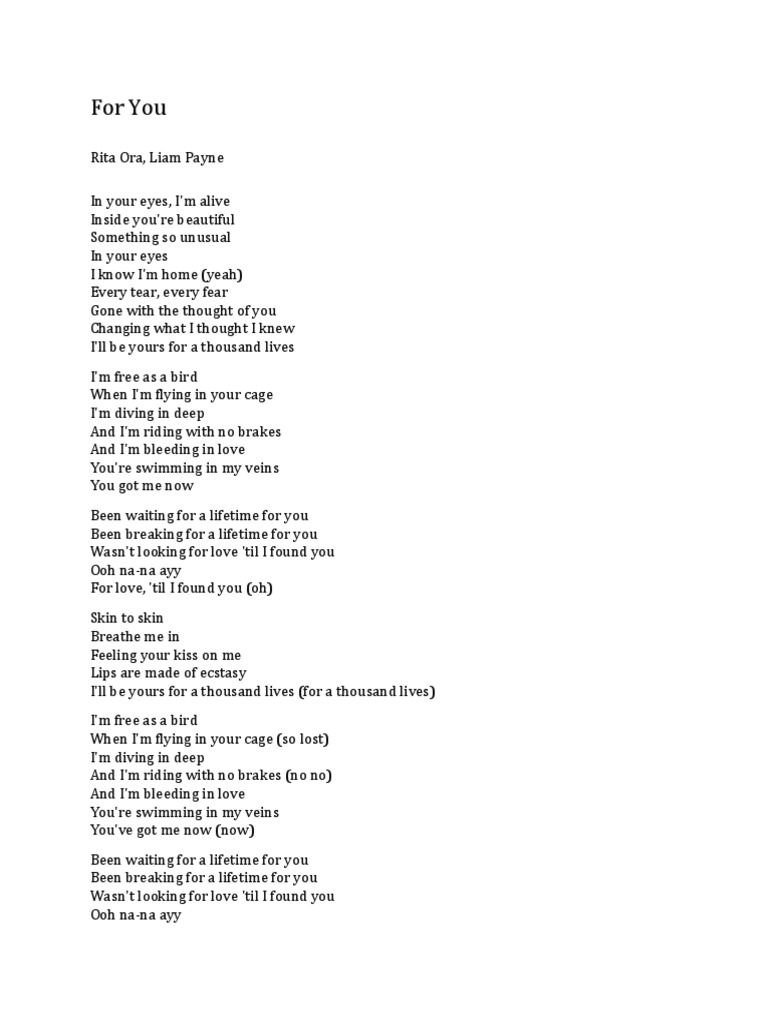 For You Rita Ora