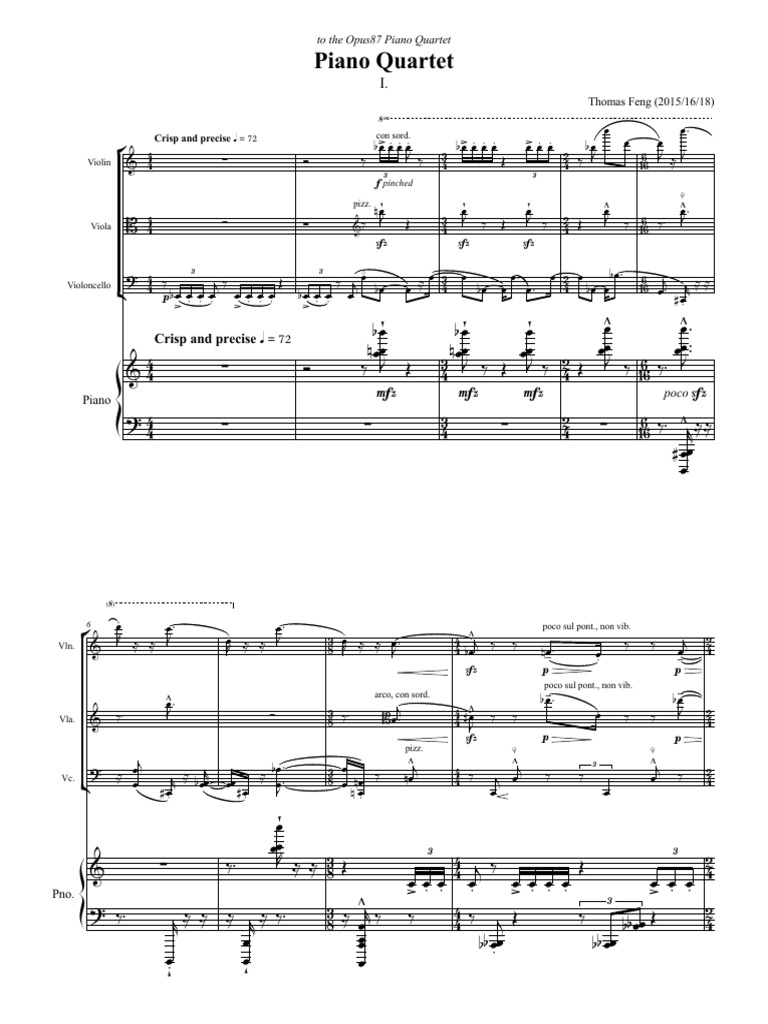 Fugato - Full Score | PDF | Musical Instruments | Friction Musical ...