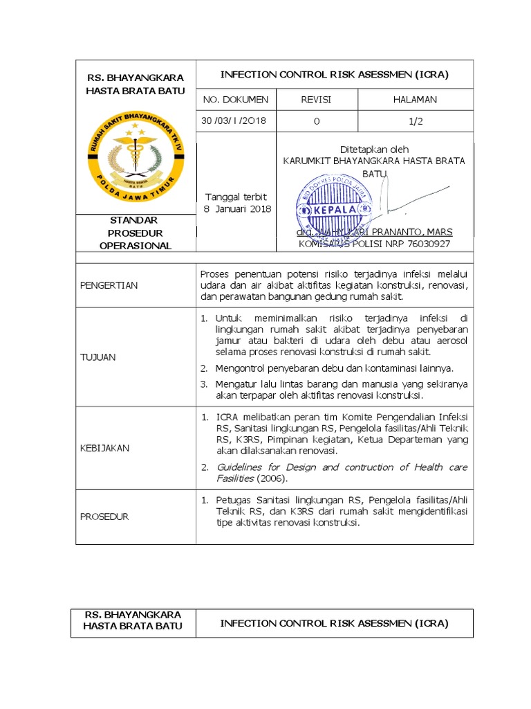 Sop Icra Konstruksi | PDF