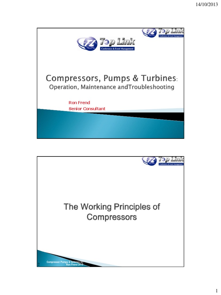 Slides - Compressors Pumps Turbines 3+2 Slides | PDF | Nozzle | Turbine